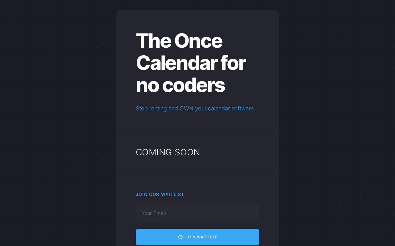 Once Calendar